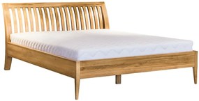 Drewmax LK291 180x200 cm dřevěná postel masiv dub dvojlůžko