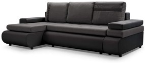 Casarredo - Komfort nábytek Rohová sedací souprava MELCHOR rozkládací s úložným prostorem, Sioux 1114/Lux 6 | Umístění rohu: roh na pravé straně