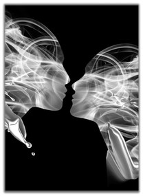 Malvis ® Pětidílný obraz Kouřový polibek Velikost: na výšku - 60x100 cm