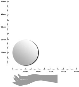 Zrcadlo Levi, stříbrné, sada 4ks