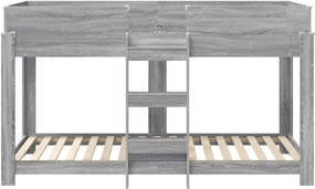 Patrová postel pro děti Šedá Sonoma 80 x 200 cm 3410528
