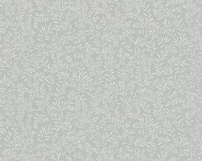 Vliesová tapeta rustikální, vinná réva, listy - šedá, bílá 390734 / Tapety na zeď 39073-4 Maison Charme (0,53 x 10,05 m) A.S.Création