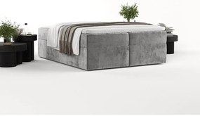 Šedá boxspring postel s úložným prostorem 160x200 cm Yoko – Maison de Rêve