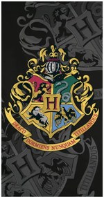 Plážová osuška Harry Potter - motiv erb Hogwarts - 100% bavlna - 70 x 140 cm