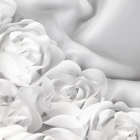 KRÁTKÁ ZÁCLONA NA PÁSCE EVA MINGE ROSES11 150X90 CM BÍLÁ