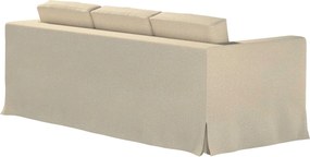 Potah na pohovku IKEA  Karlanda 3-místná nerozkládací, dlouhý barva béžová látka pletený vzor