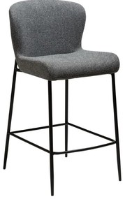 OnaDnes -20% ​​​​​Dan-Form Šedá látková barová židle DAN-FORM Glam 67 cm