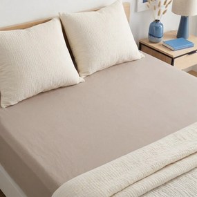 4Home Jersey prostěradlo IDEAL ořechová, 200–220 x 200 cm, 200 x 200 cm