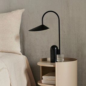 FERM LIVING Stolní lampa Arum, Black