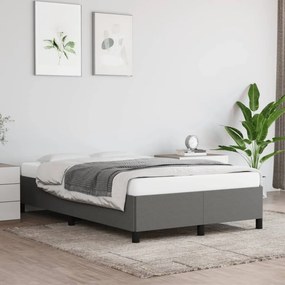 Rám postele bez matrací tmavě šedá 120x190 cm textil 3269632