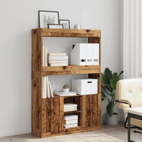 Skříň highboard old wood 92 x 33 x 140 cm kompozitní dřevo 3309616