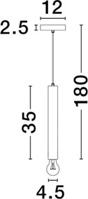 Závěsné svítidlo NOVA LUCE NORWAY E27 9287947 bez žárovky
