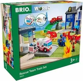 BRIO Vlaková sada záchranářského týmu / od 3 let
