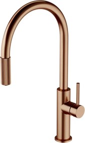 OMNIRES Switch - Dřezová baterie s výsuvnou koncovkou a filtrační funkcí, kartáčovaná měď SW9059CPB