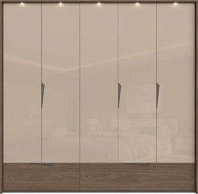 Šatní skříň P52B/LF s osvětlením - 232 × 226 × 60 cm