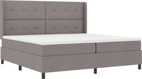 Postel s boxspringem s polštářem Taupe 200 x 200 cm textil 3341669