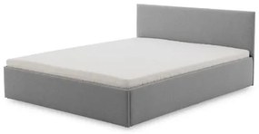 Čalouněná postel LEON s pěnovou matrací rozměr 160x200 cm Šedá