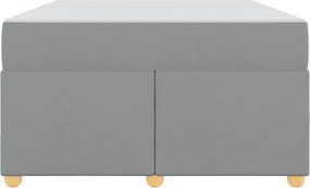 Rám postele s matrací Světle šedá 120 x 190 cm textil 3399342