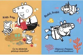 JIRI MODELS Omalovánky se svítícím tetováním Prasátko Peppa / 16 stran