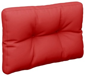 vidaXL Poduška na palety červená 50 x 40 x 12 cm textil