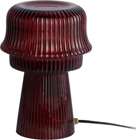 Vínová skleněná stolní lampa (výška 26 cm) Cadiz – Leitmotiv