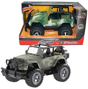 CITY SERVICE CAR - 1:16 Vojenský Jeep s maskováním