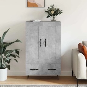 vidaXL Skříň highboard 69,5 x 31 x 115 cm kompozitní dřevo [830319] Barva: Betonová šedá