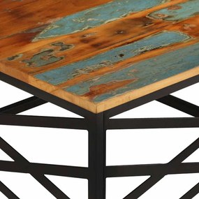 Konferenční stolek 68 x 68 x 35 cm masivní recyklované dřevo 330075