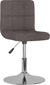vidaXL Otočná jídelní židle textil [3087470] Barva: taupe