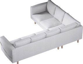 Potah na pohovku IKEA Norsborg rohová 5-místná barva šedá látka pletený vzor