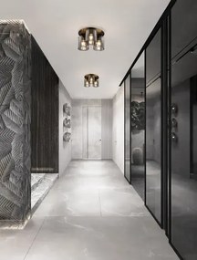 Černo designové stropní svítidlo Mirbi