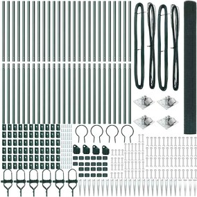 Svařované drátěné ploty s hroty 50 x 1,5 m Ocel potažená PVC 3352128