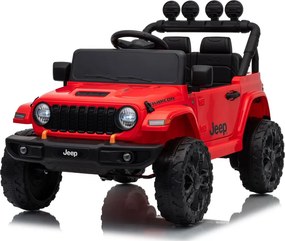 LEAN CARS Akumulátorové vozidlo Jeep Rubicon DK-JWR558 24 V, červené