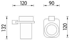 Nimco Držák na kartáčky KI X3-58W-26
