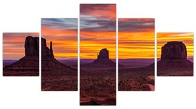 Obraz - Monument Valley v Arizoně (125x70 cm)