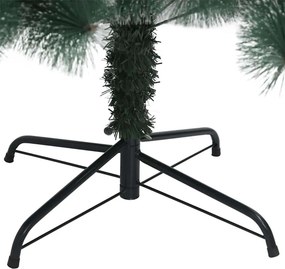 Umělý předsvícený vánoční stromeček Zelená 180 cm PET 3396162