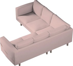 Potah na pohovku IKEA Norsborg rohová 4-místná barva růžová látka pletený vzor