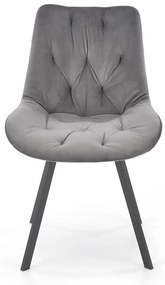 HALMAR K519 židle šedá