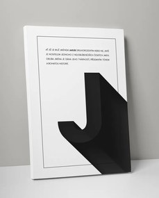 Plakát / Obraz Písmeno Pololesklý saténový papír 210 g/m² A4 - 21 x 29,7 cm