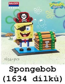 Spongebob stavebnice Číslovka: Spongebob (1634 dílků)