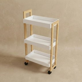 Úzký regál na kolečkách ASEM, 80 cm