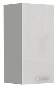 Horní kuchyňská skříňka Multiline 30 G-72 F, Barva: šedá / bílý lesk