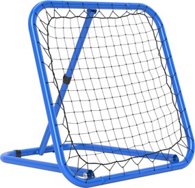 HOMCOM Fotbalový Rebounder, Odrazová Zeď s Kolíky, Nastavitelný v 5 Krocích, Přenosný, Odrazová Brána, Nastavitelná Fotbalová Brána pro Dospívající, O