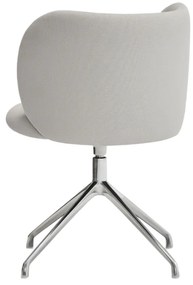 Světle šedá čalouněná konferenční židle Teulat Mogi II.