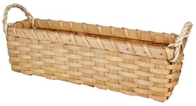 Strömshaga Dřevěný košík Kerstin Rectangular Nature, přírodní barva, dřevo