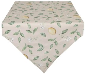 Bavlněný běhoun s motivem citrónů Lemons & Leafs – 50x160 cm