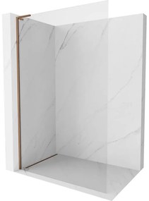 Mexen, Mexen Kioto-X L sprchová stěna 90 x 200 cm, průhledná 10 mm, růžové zlato - 800-090-107-60-00-X