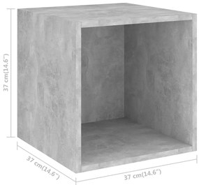 vidaXL Marketos 2dílný set TV skříněk betonově šedý dřevotříska