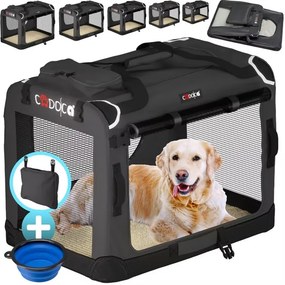 Skládací cestovní box pro psy M, antracitový 109435