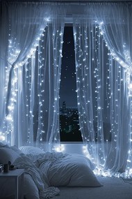Vánoční světýlka vnitřní studená bílá 300 LED